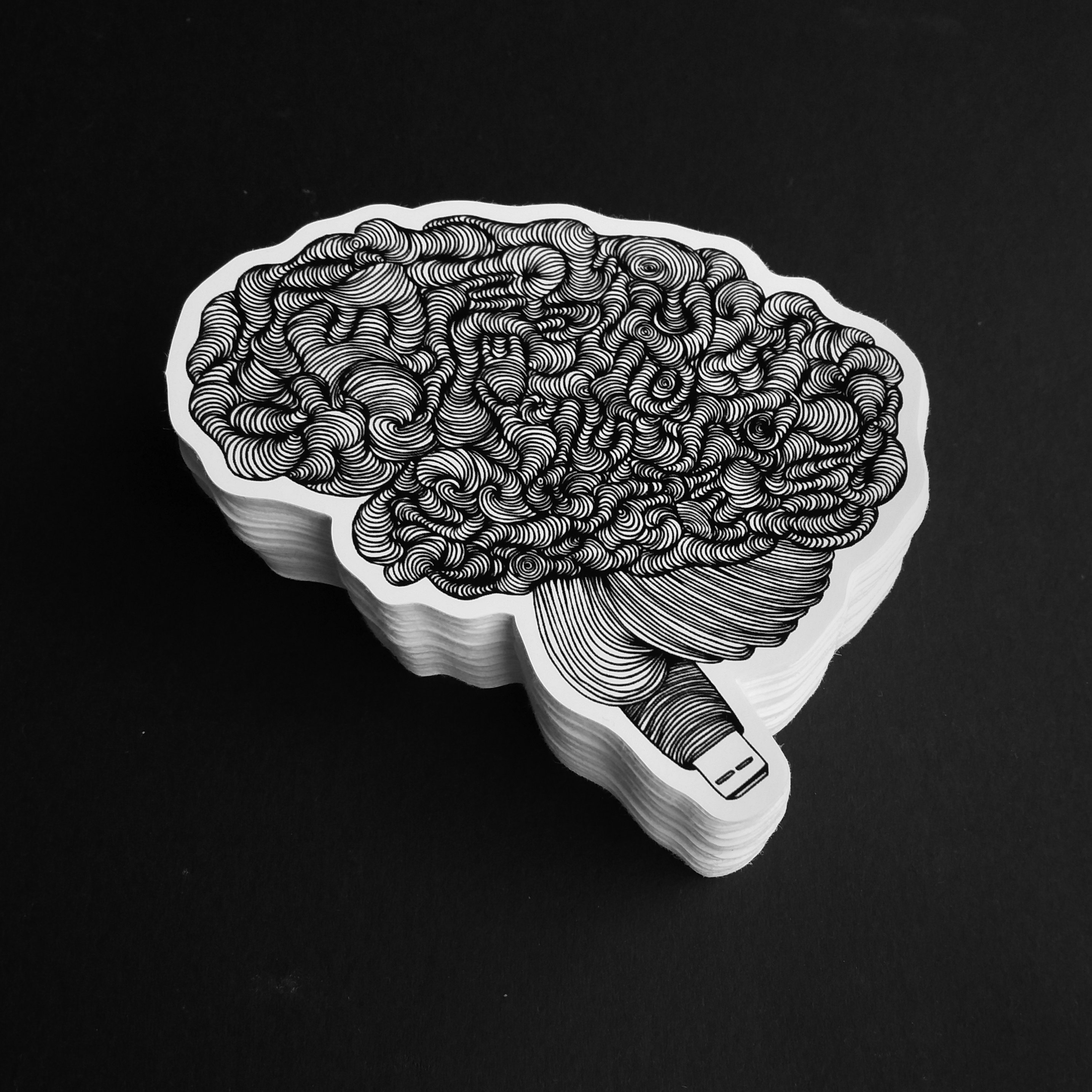Brains Vinyl Sticker (waterproof) - Etsy