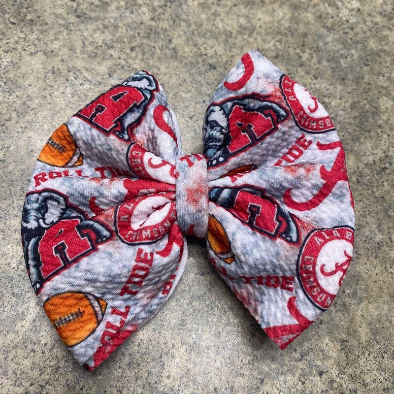 Alabama Hair Bow - Etsy