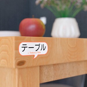 Japanese Vocabulary Stickers Sheet 3 household - Etsy