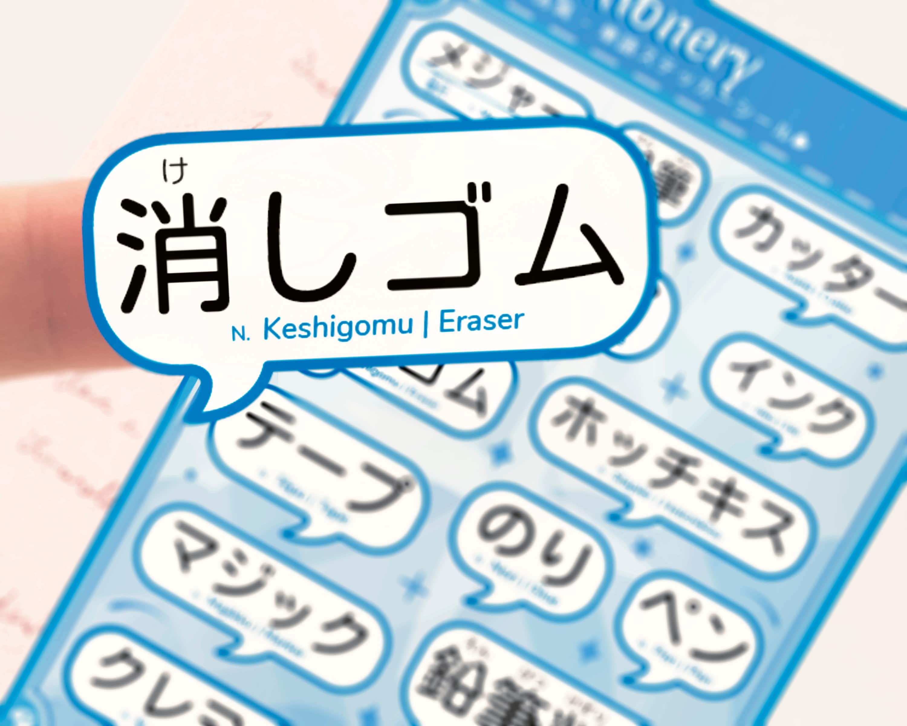 Japanese Vocabulary Stickers Sheet 5 stationery - Etsy