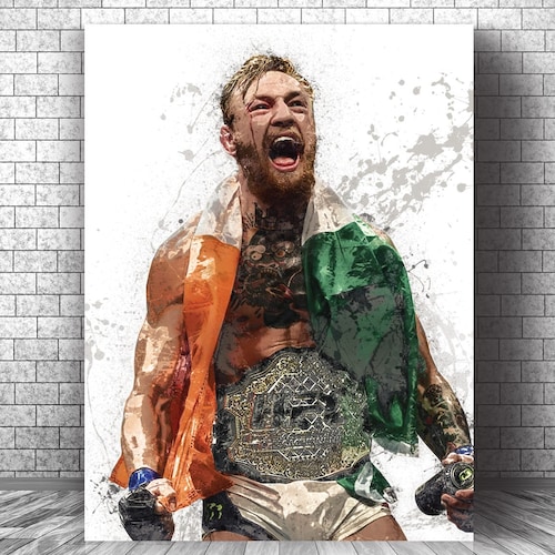 Conor Mcgregor Poster Canvas Print Sports Art Print | Etsy