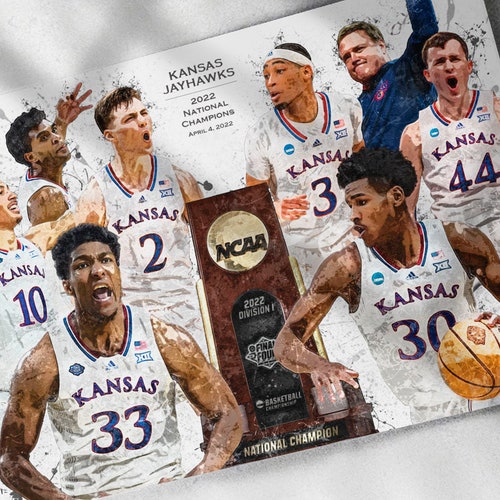 2022 Kansas Jayhawks NCAA Mens Basketball National Champions - Etsy