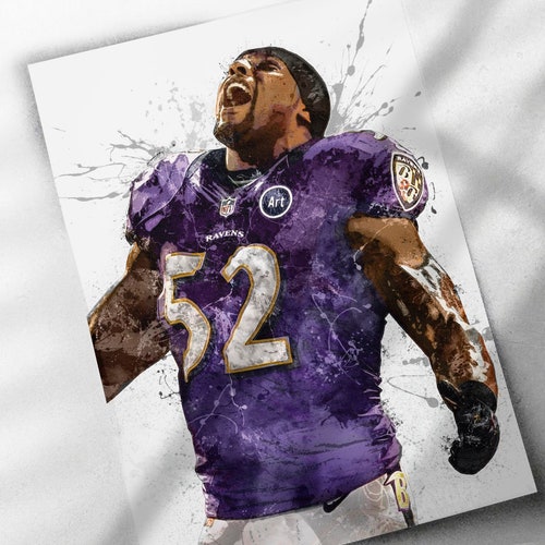 Ed Reed Poster Baltimore Ravens Canvas Print Sports Framed - Etsy