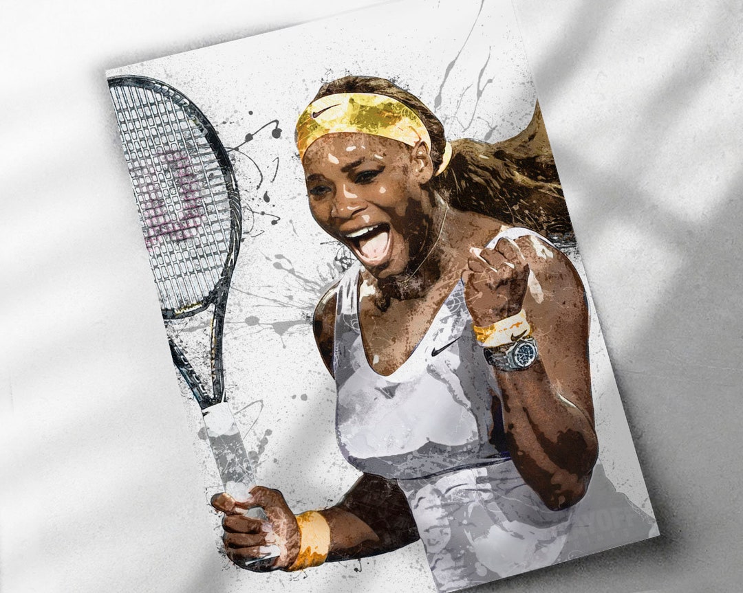Serena Willams Poster Canvas Print, Sports Framed Print, Tennis Poster ...