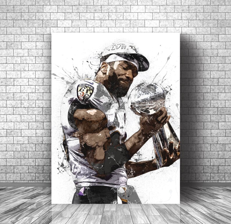 Ed Reed Poster Baltimore Ravens Canvas Print Sports Art | Etsy
