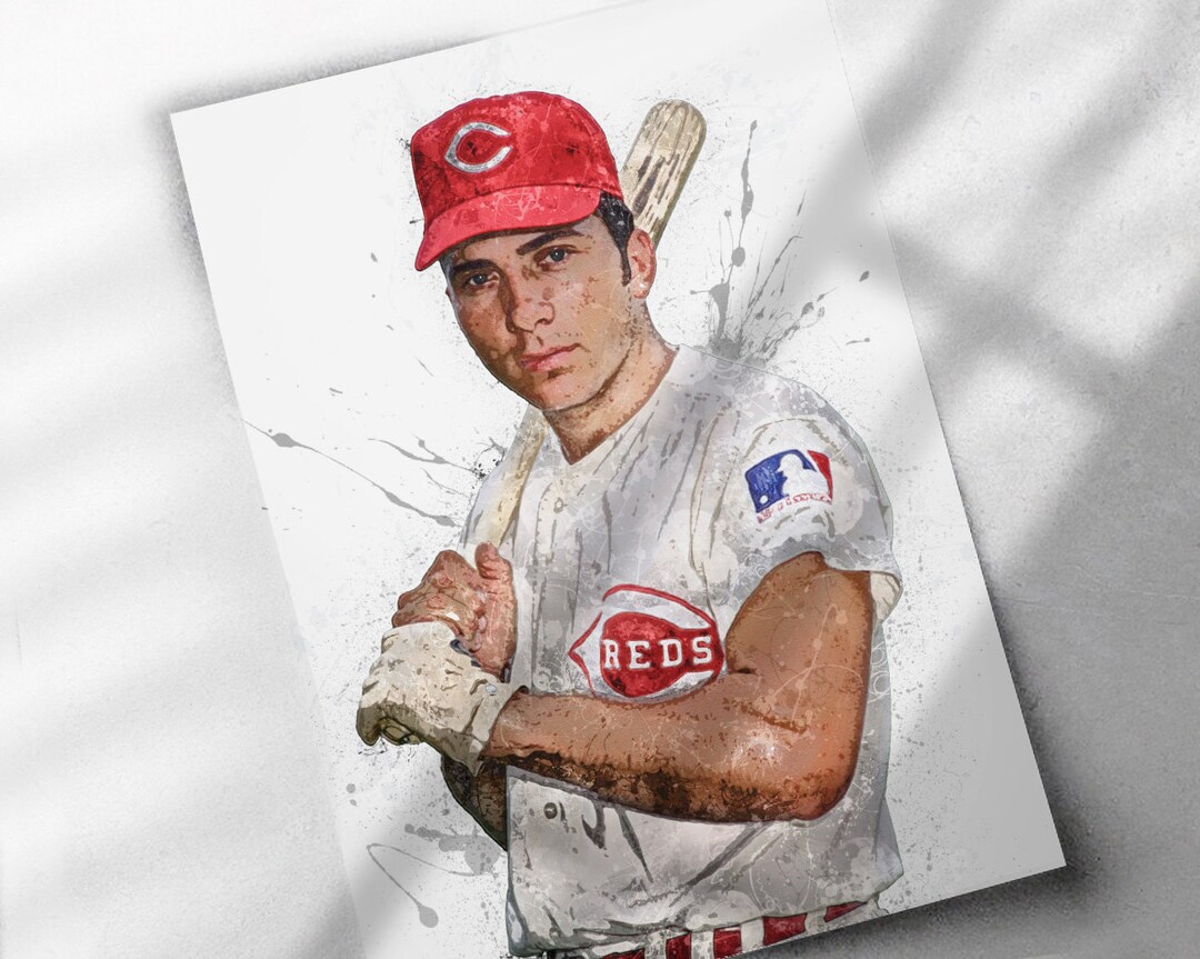 Johnny Bench Poster, Cincinnati Reds Poster Canvas Print, Framed Print ...