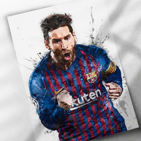 Poster Lionel Messi - Etsy