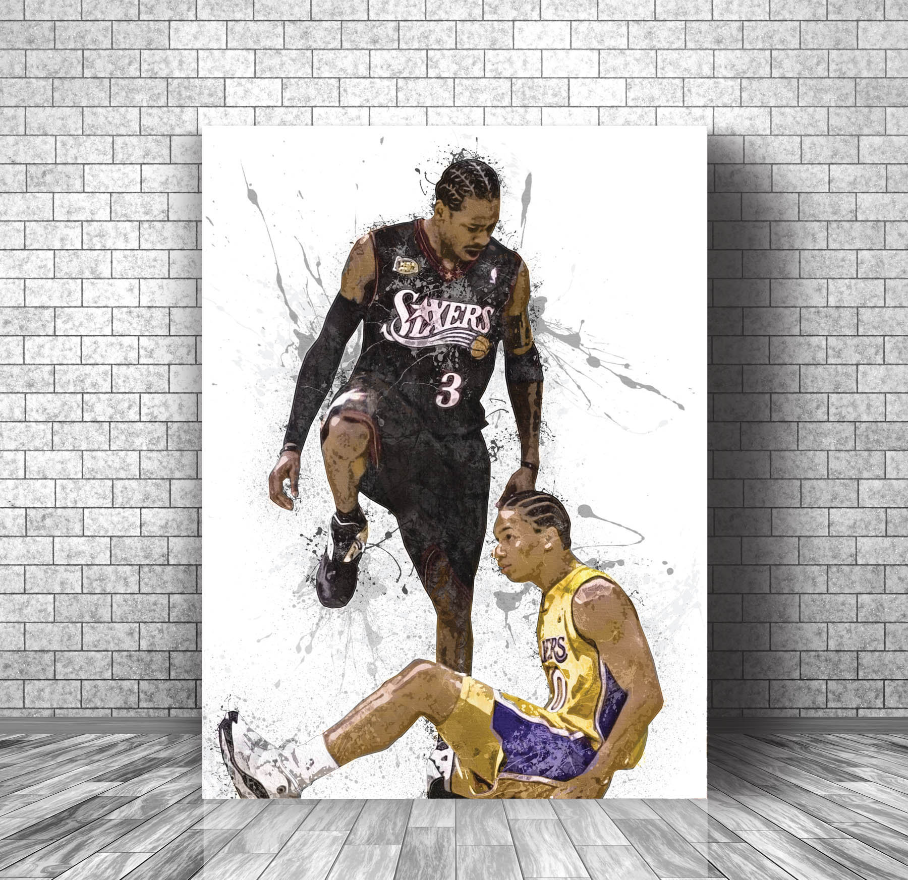 Allen Iverson Poster Print Philadelphia 76ers Canvas | Etsy