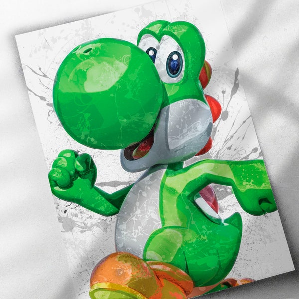 Yoshi Poster - Etsy