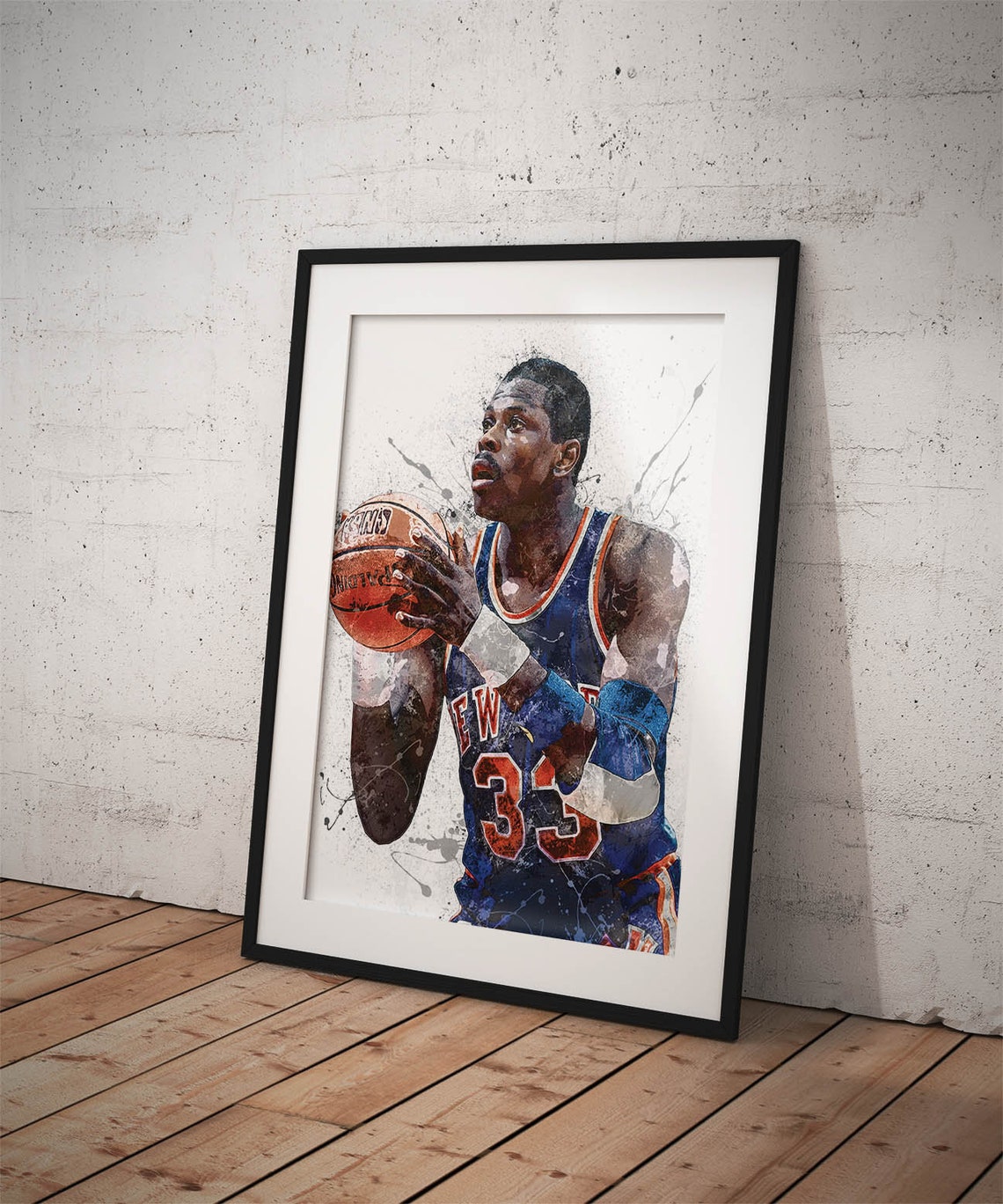 Patrick Ewing Poster Print New York Knicks Canvas Print | Etsy