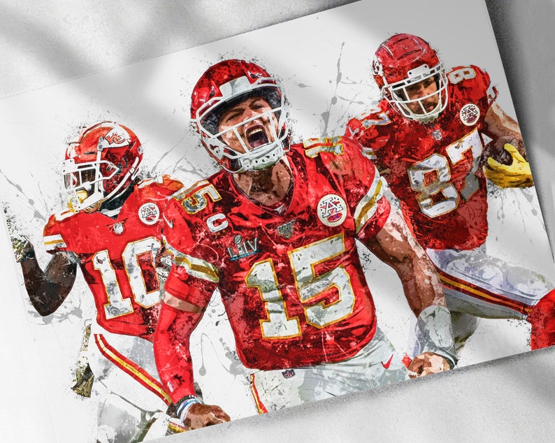 Kansas City Chiefs Poster Canvas Print Framed Print - Etsy