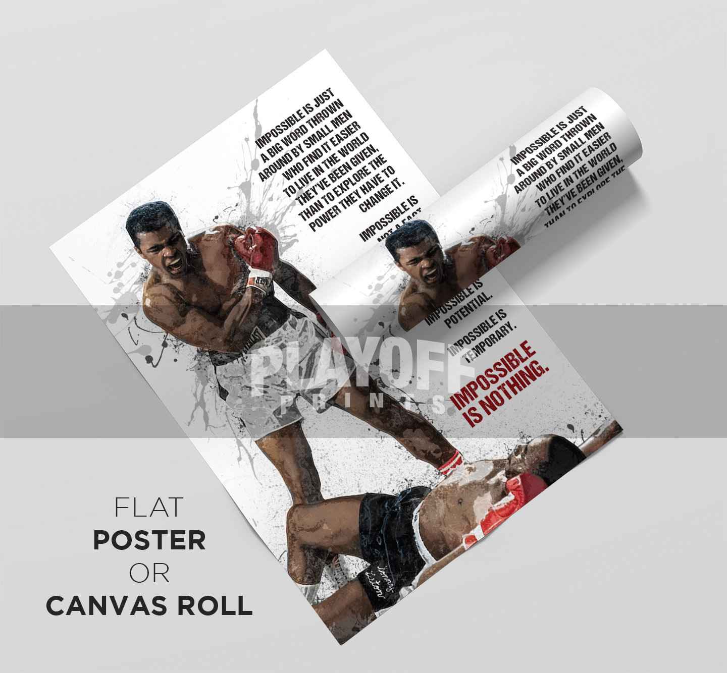 Muhammad Ali Poster Canvas Print Framed Canvas Boxing - Etsy