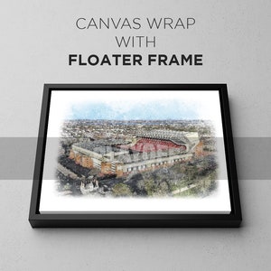 Liverpool Football Club Anfield Stadium, Drawing, Sketch, Watercolor ...