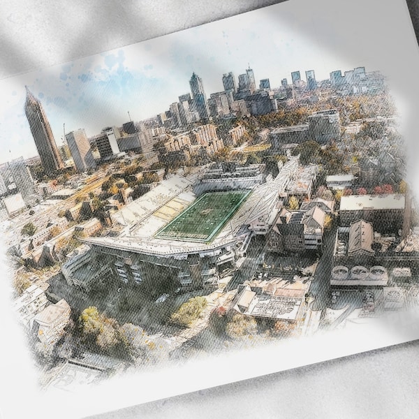 Georgia Tech Art - Etsy