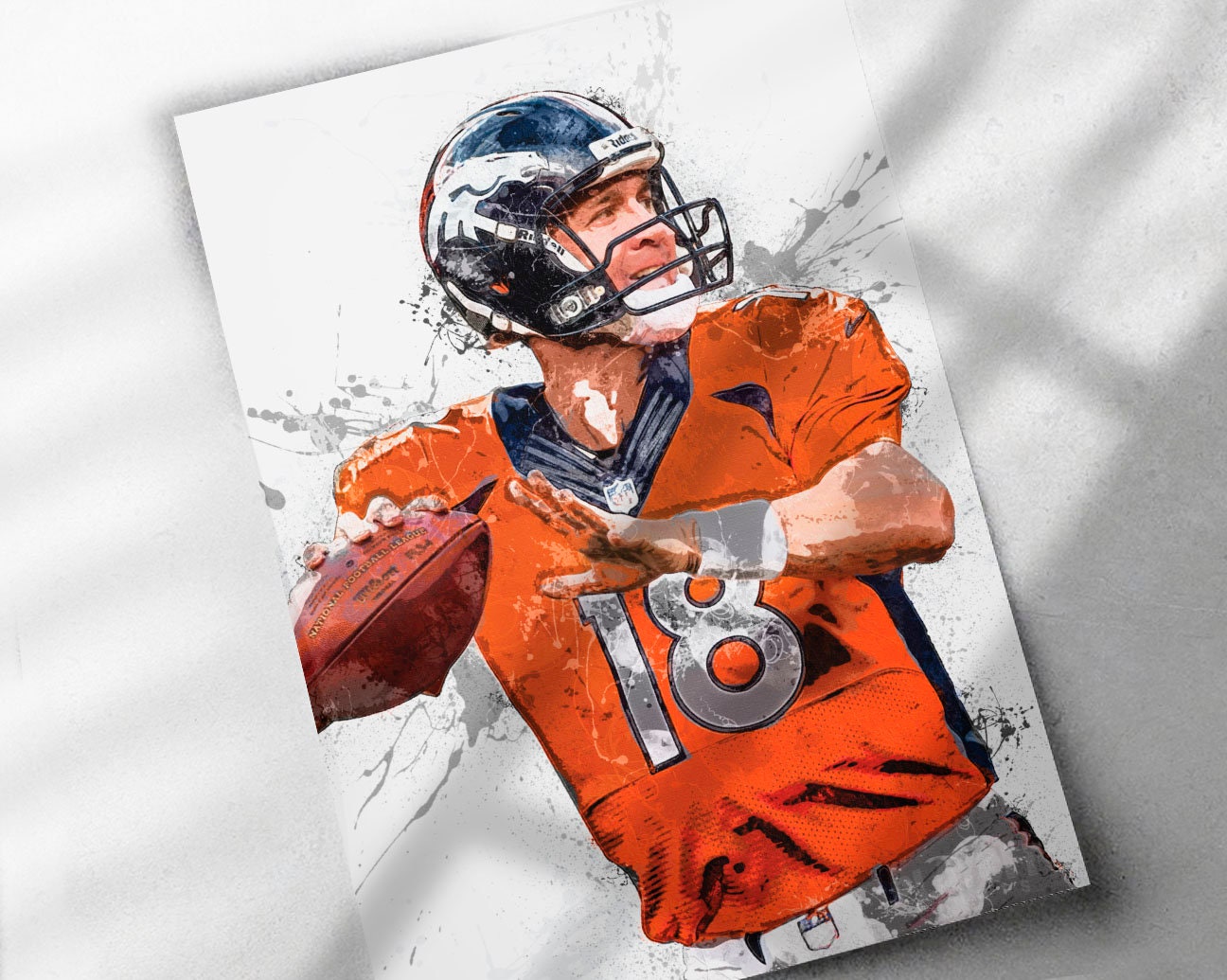 Peyton Manning Broncos Poster
