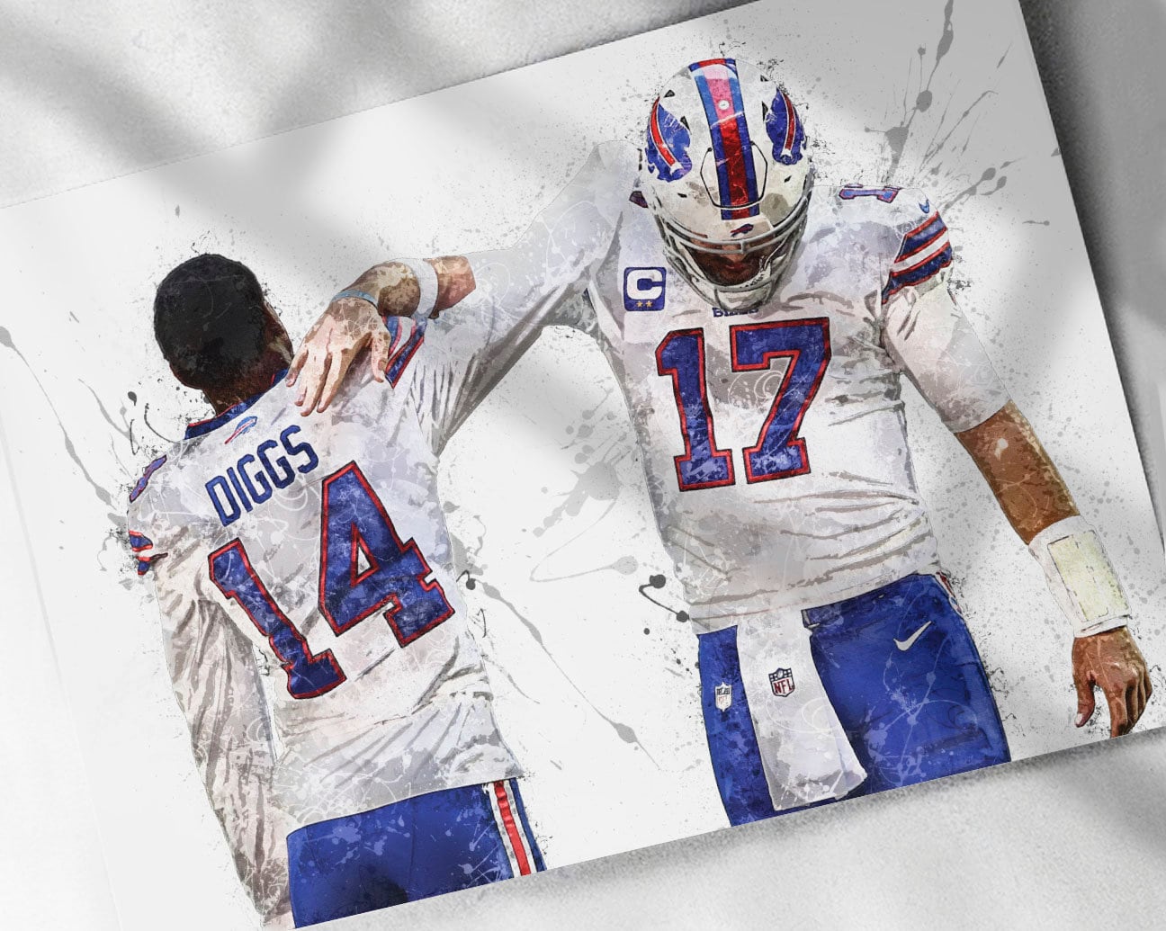 Josh Allen And Stefon Diggs Poster Josh Allen And Stefon Diggs Poster
