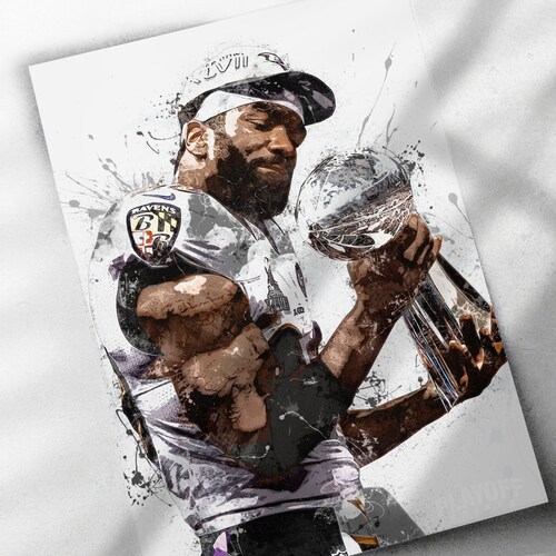 Ed Reed Poster Baltimore Ravens Canvas Print Sports Framed - Etsy
