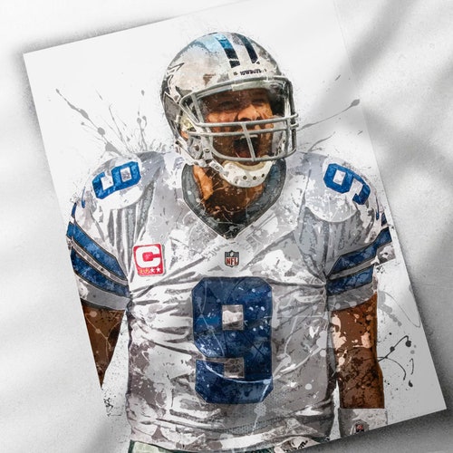 Dallas Tony Romo Sports Print Art 11x17 - Etsy