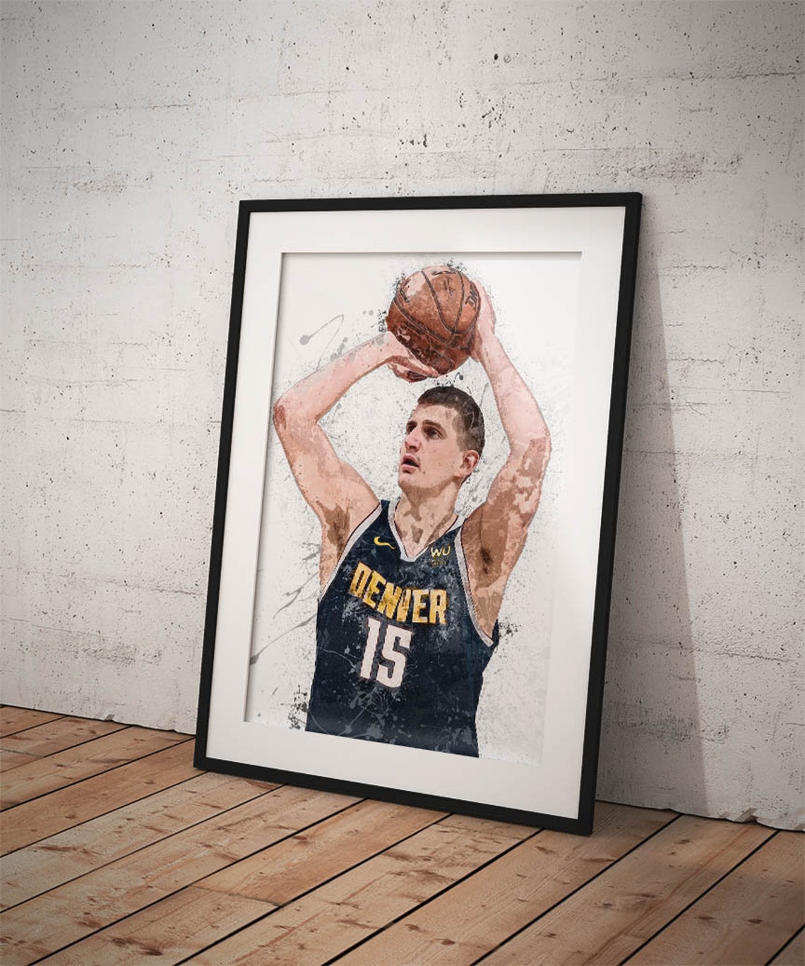 Nikola Jokic Poster Print Denver Nuggets Canvas Print - Etsy