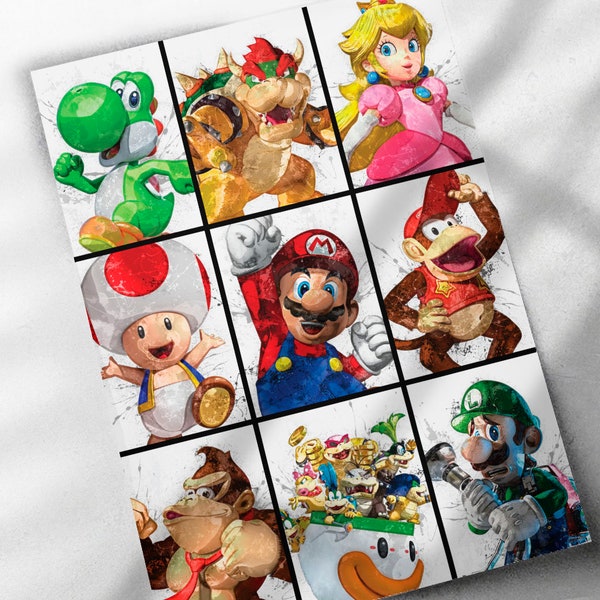Super Mario Poster - Etsy