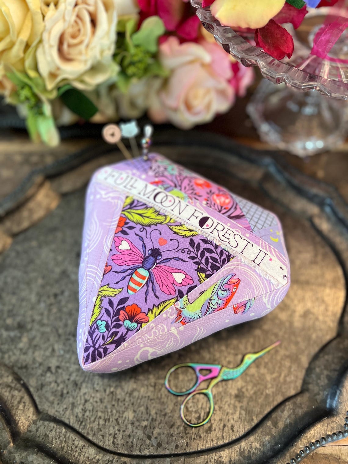 Custom Order- You Choose Pincushion! Tula Pink Full Moon Forest II ...
