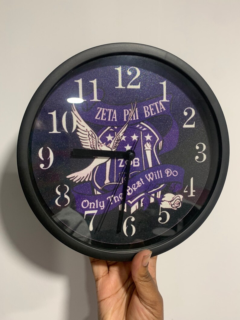 Zeta Phi Beta Sorority Clock | Etsy