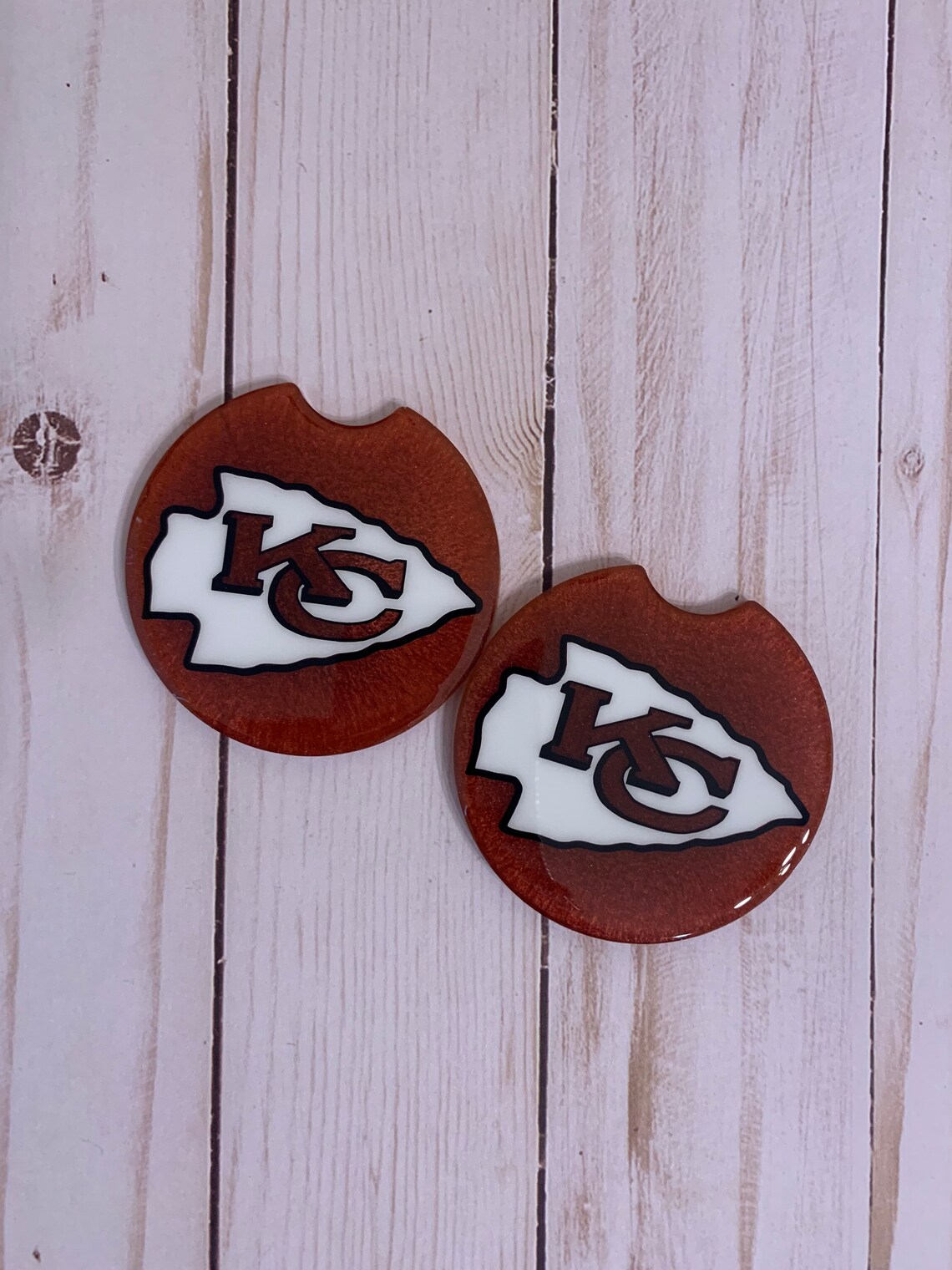 Kansas City Chiefs Car Coasters | Etsy