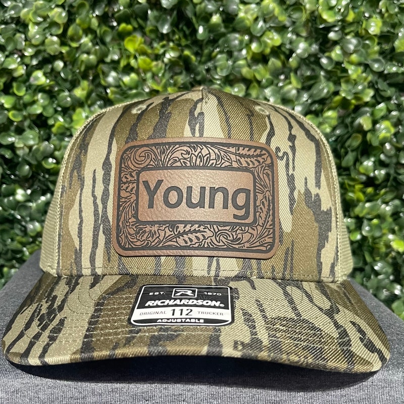 Leather Patch Hat - Etsy