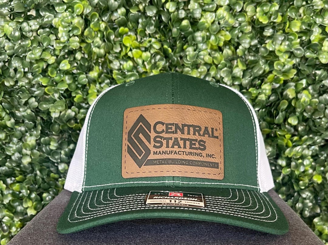 Custom Business Logo Hat, Leather Patch Business Logo Hat, Leather ...
