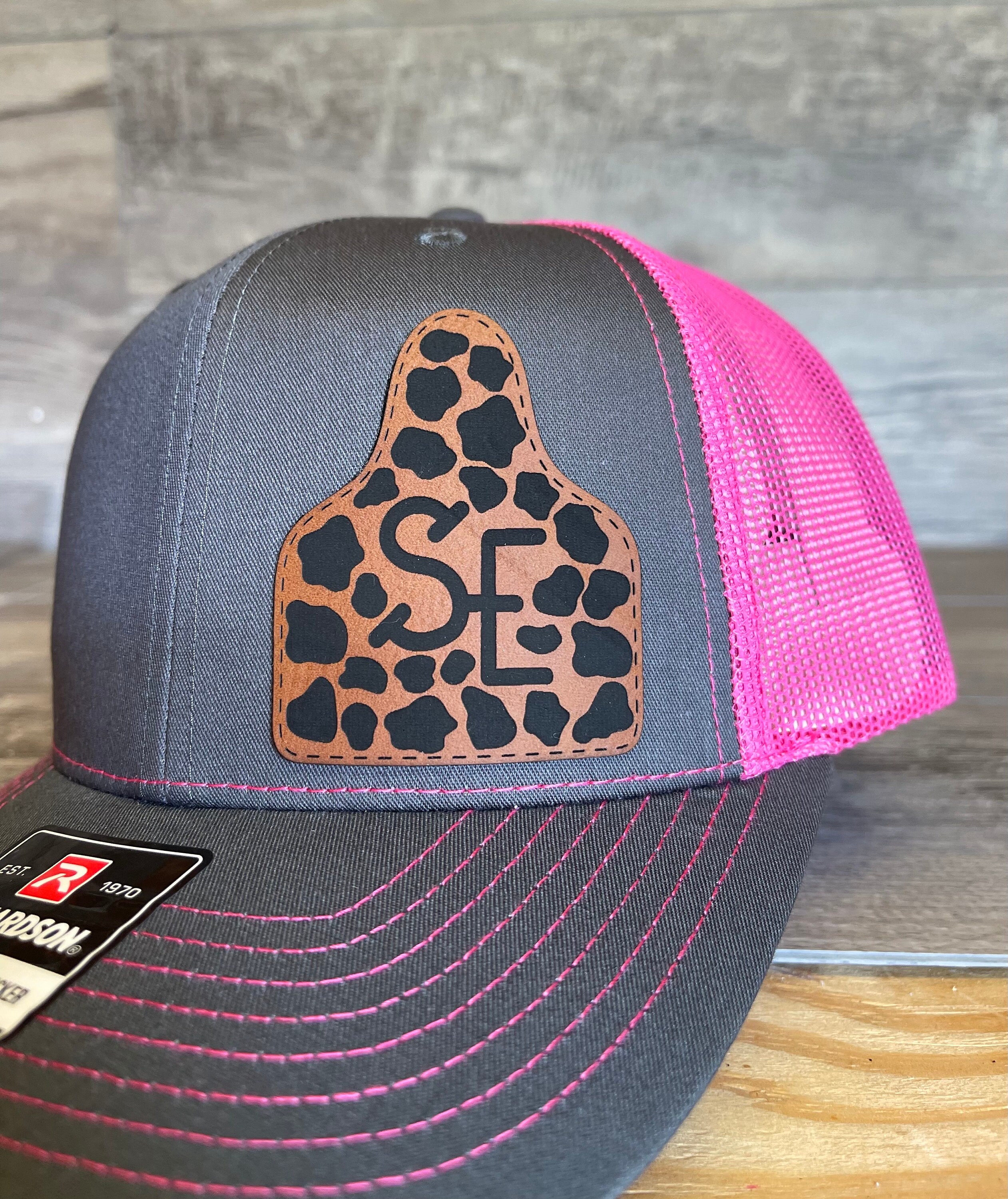 Custom Cow Tag Hat, Cow Print, Branding, Ear Tag - Etsy