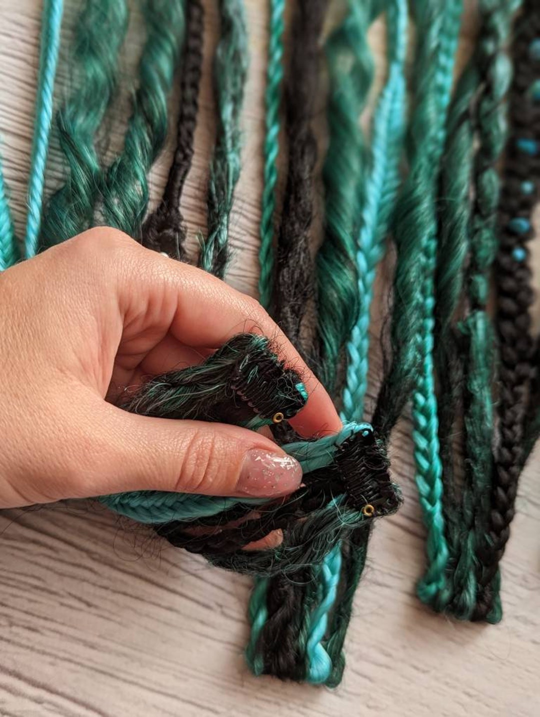 Braids on Clip, Dreads on Clip, Braid Extensions, Synthetic Braids ...