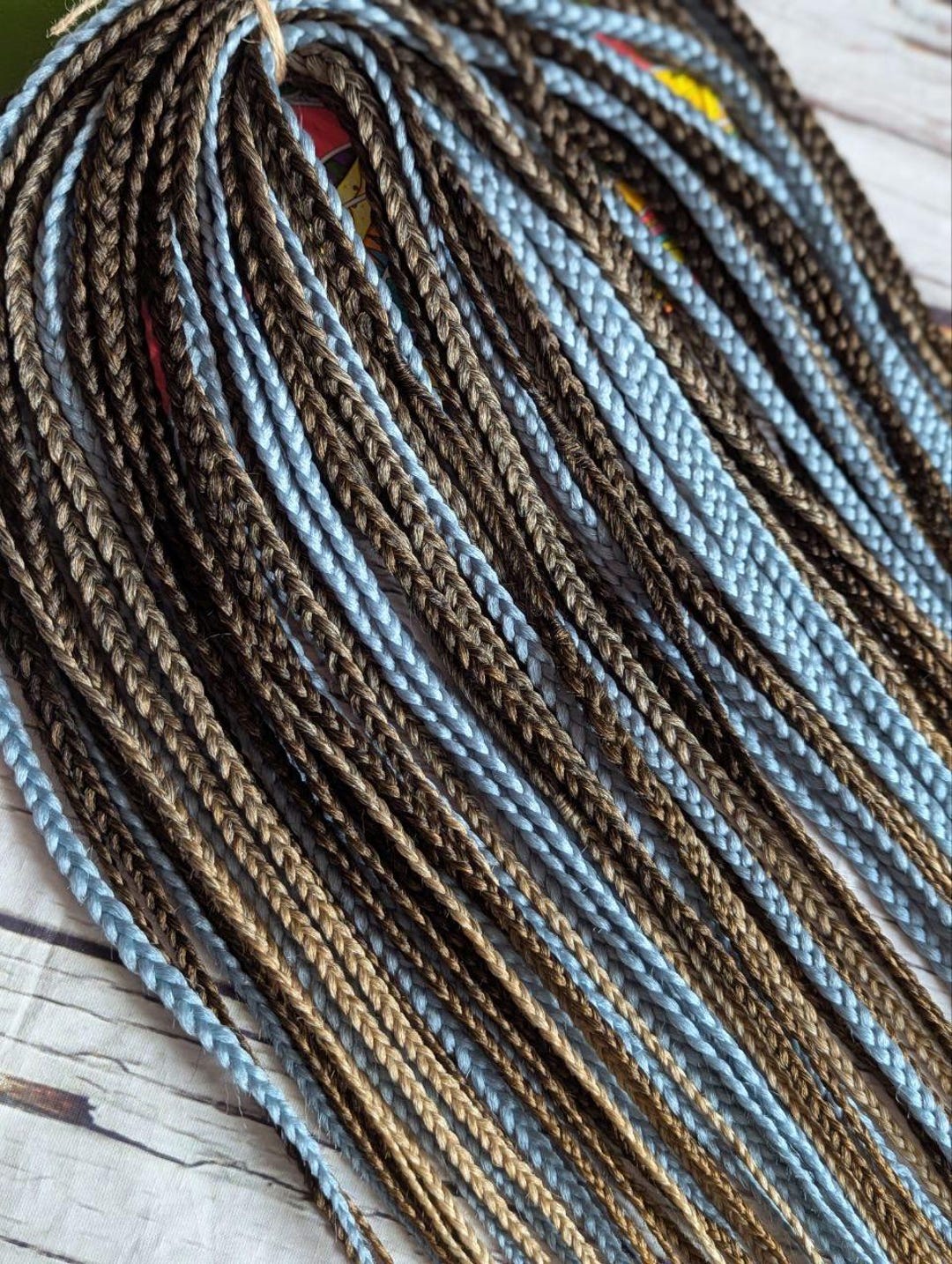 New Full Set Soft Braids Double Ended Dreadlocks. Fake Dreads Brown ...