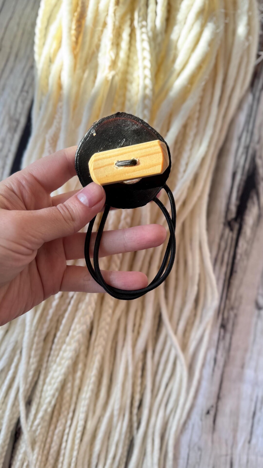Handcrafted Alder Toggle Boho Ties Dread Ties Dreadlock Ties Wooden ...