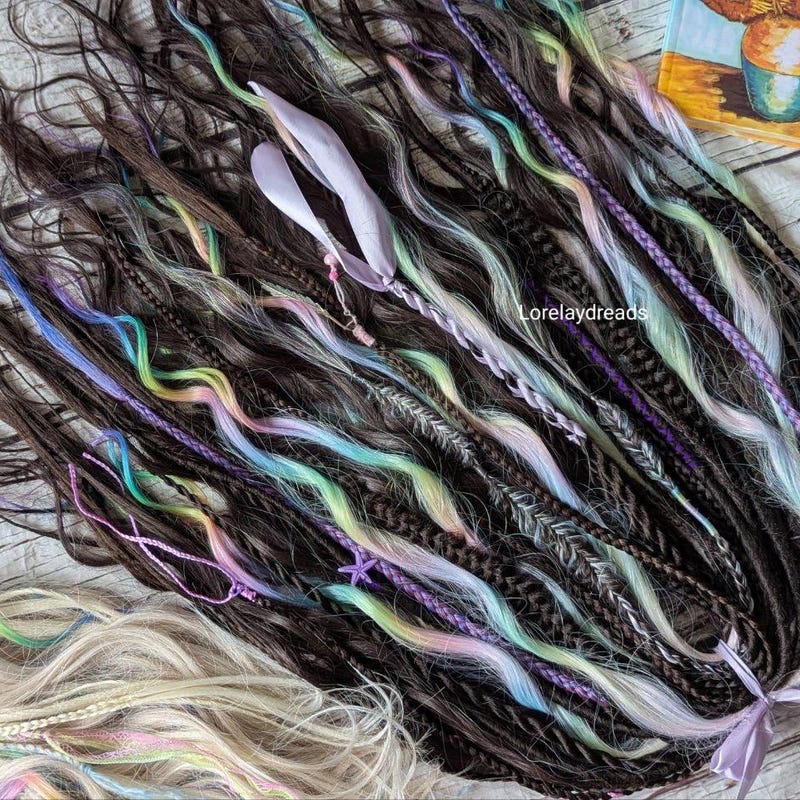 Curly Dreads Rainbow - Etsy