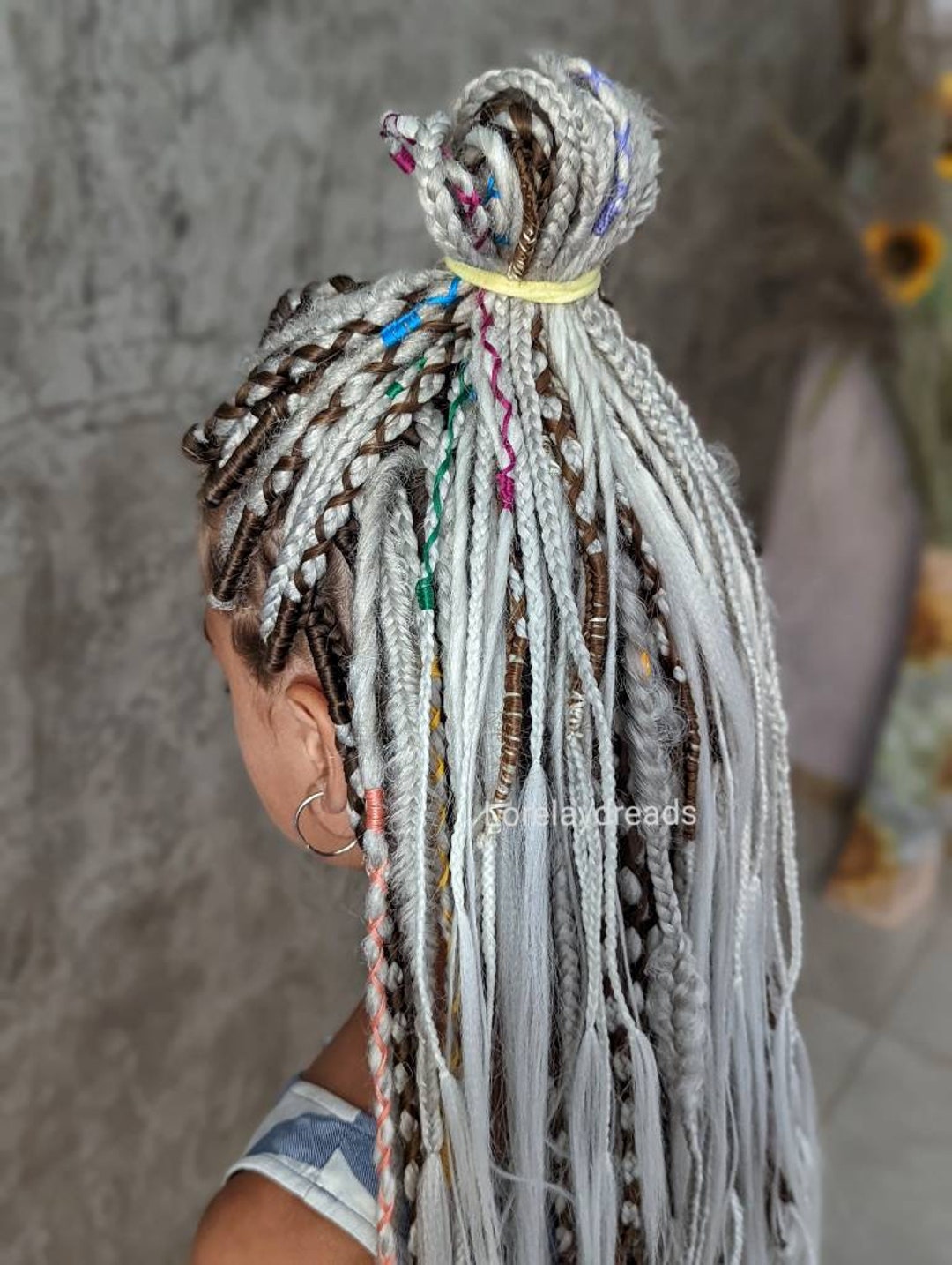 New Full Set of Smooth Spiral Dreads Double Ended Dreadlocks. Fake ...