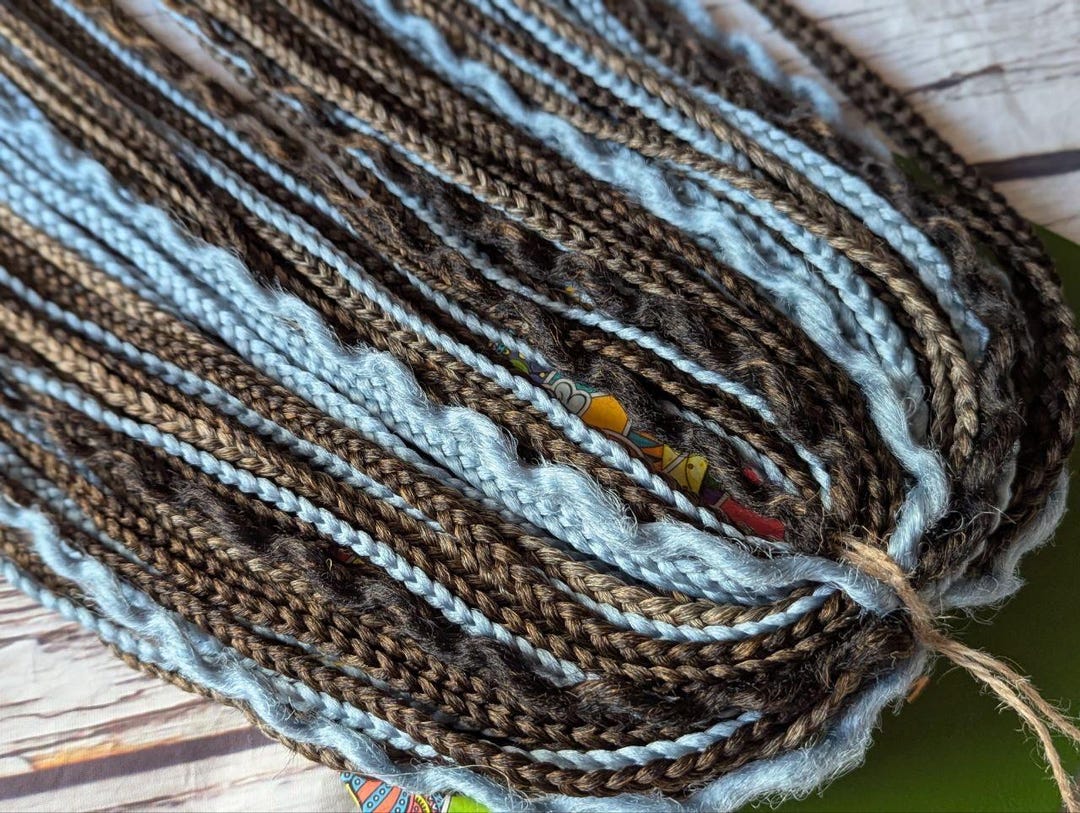 New Full Set Soft Braids Double Ended Dreadlocks. Fake Dreads Brown ...