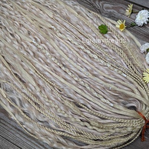 Blond Curly Dreads Synthetic Crochet Dreads Extensions Blond Boho DE ...