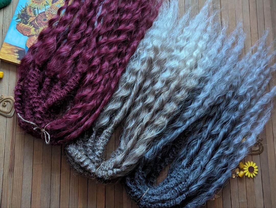 Cloud Soft Dreads Dolly Waves Push up Curly Dreads Burgundy Curly ...