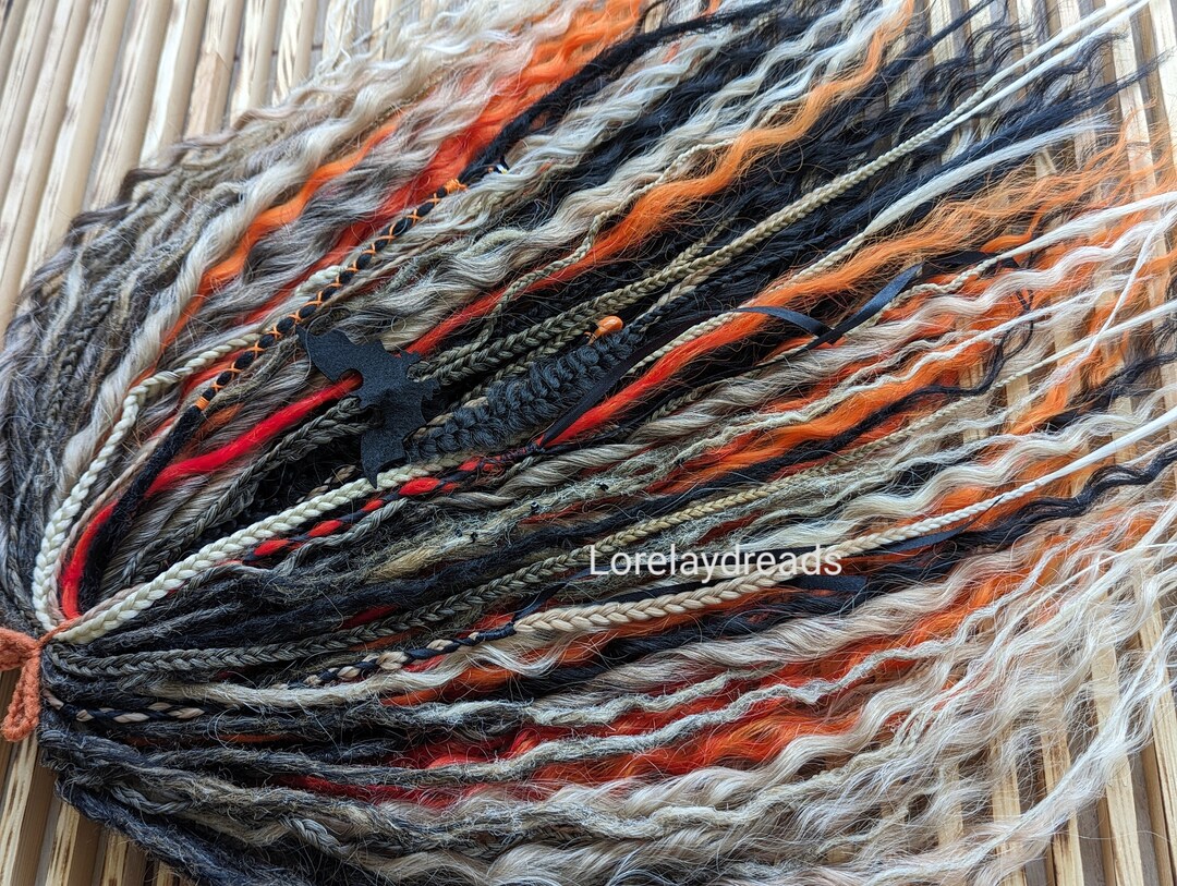 Halloween Dreadlocks Ombre Blond Curly Dreads Synthetic Crochet Dreads ...