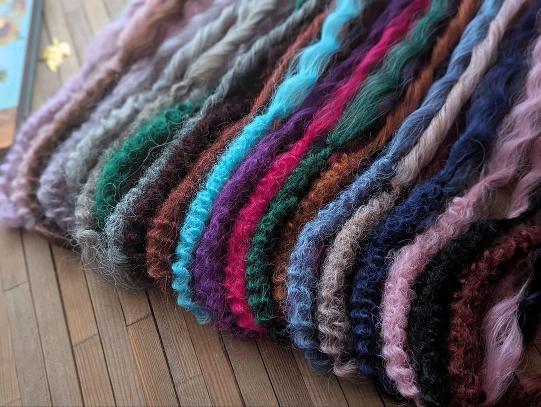 Colourful Cloud Soft Dreads Dolly Waves Push up Curly Dreads Curly ...