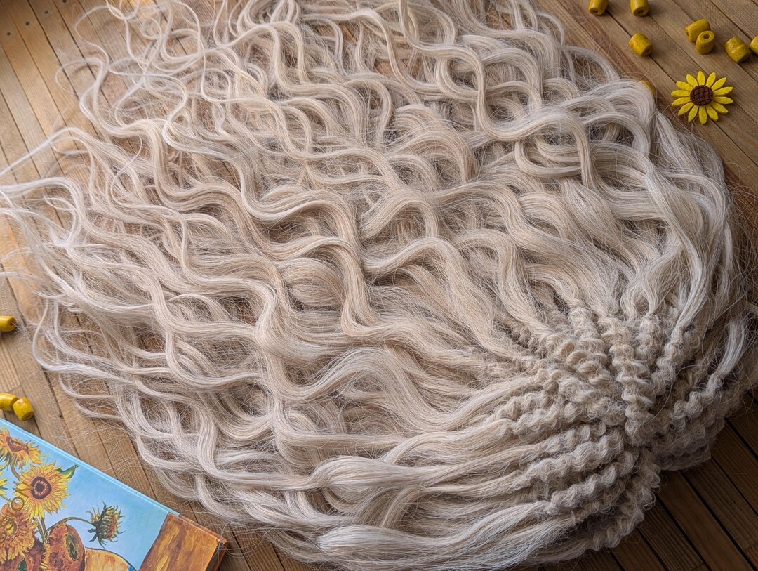 Blonde Curly Cloud Dreads Synthetic Crochet Dolly Dreads Extensions ...