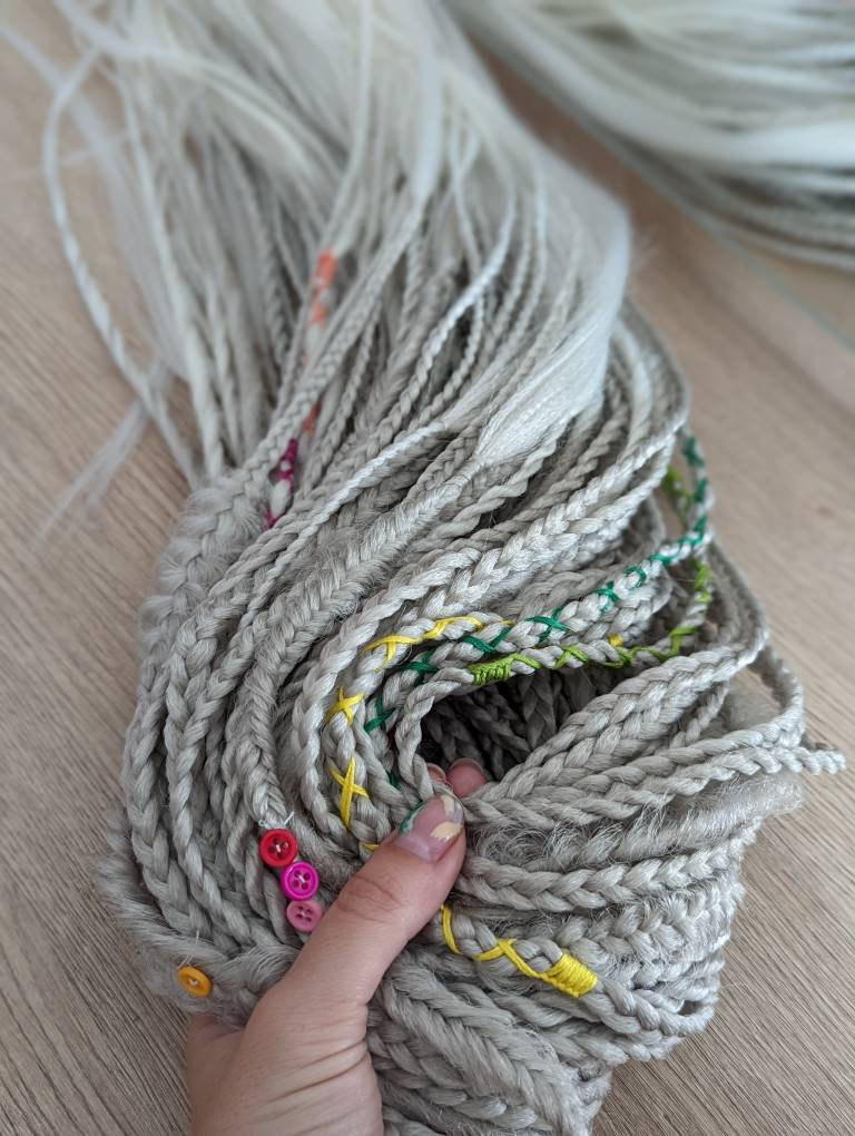 New Full Set of Smooth Spiral Dreads Double Ended Dreadlocks. - Etsy