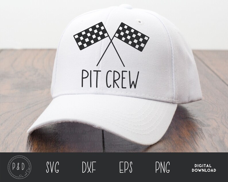 Pit Crew SVG Cut File Pit Crew Checkered Flags Racing | Etsy