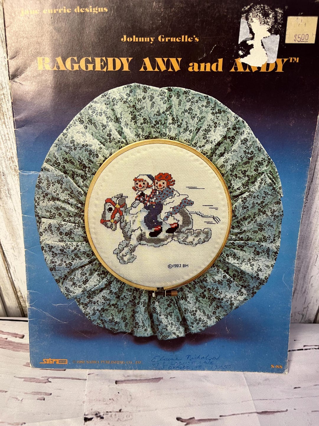 Vintage Raggedy Ann and Andy Cross Stitch Pattern, Jane Currie 1982 - Etsy