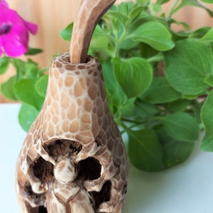 Hand Carved Bug in Pear, Wooden Sculpture, Sculptural Miniature, Insect ...