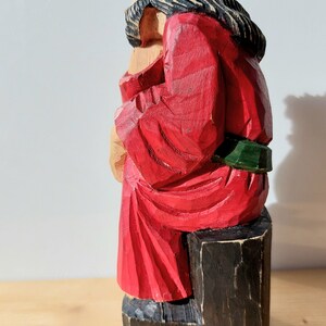 Pensive Christ, Wooden Hand Carved Statuette, Worrying Christ ...