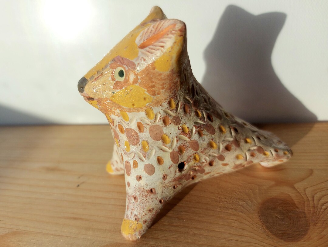 Dog Ceramic Whistle, Hand Made Animal Figurine, Unique Toy, Traditional ...