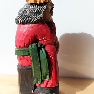 Pensive Christ, Wooden Hand Carved Statuette, Worrying Christ ...