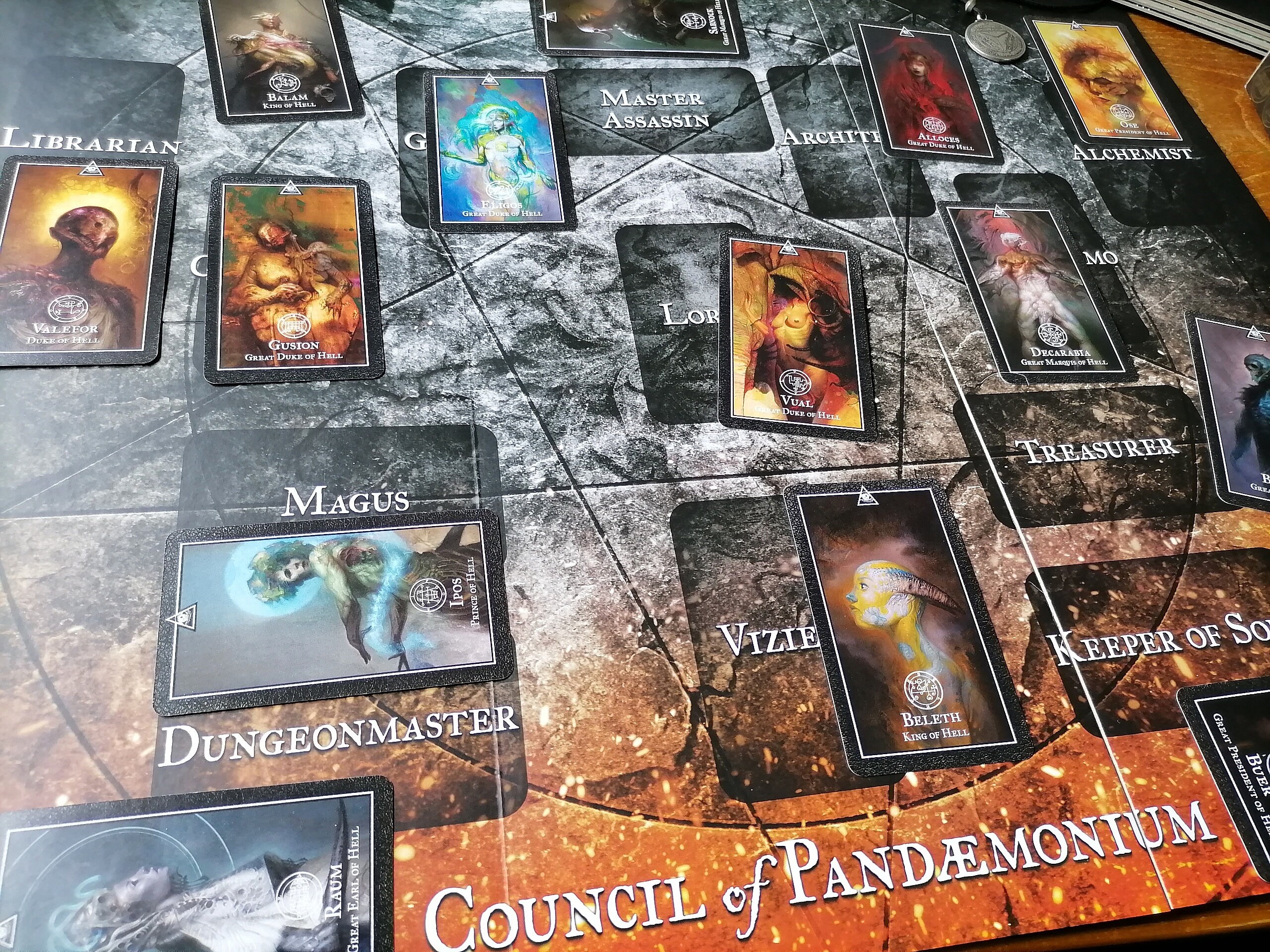 Council of Pandaemonium - Ars Goetia Tarot Summoning Board for Occult ...