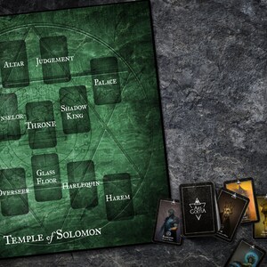 Temple of Solomon - Ars Goetia Demon Tarot Summoning Board for Occult ...
